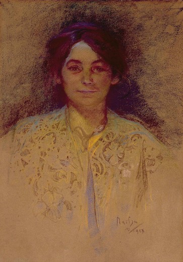 Portrait of Marie Chytilová (Maruška), Mucha's Future Wife - Browse ...