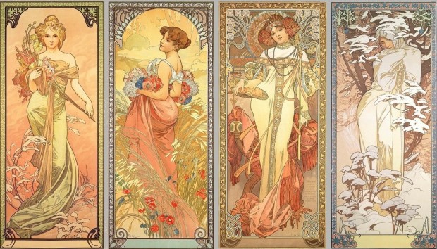 The Seasons (series) - Browse Works - Gallery - Mucha Foundation