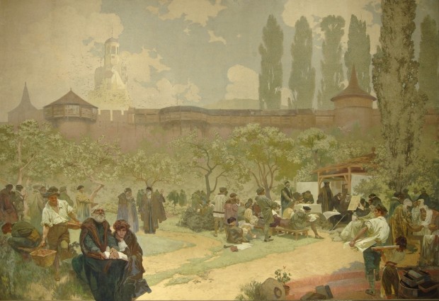 'The Slav Epic' cycle No.15: The Brethren School in Ivančice, the ...