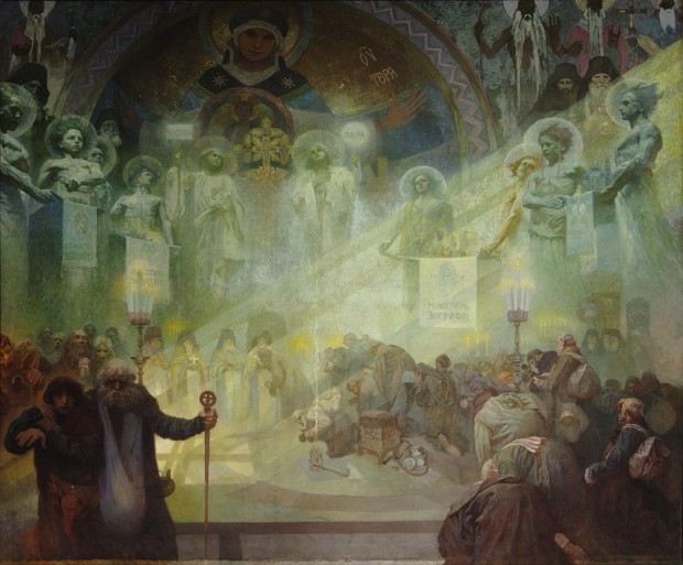 'The Slav Epic' cycle No.17: Holy Mount Athos. Vatican of Orthodox ...