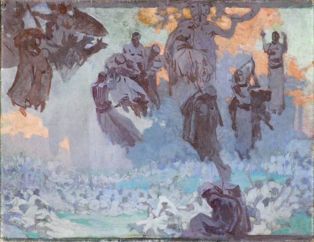Study for 'The Slav Epic' cycle No.2: The Celebration of Svantovít ...