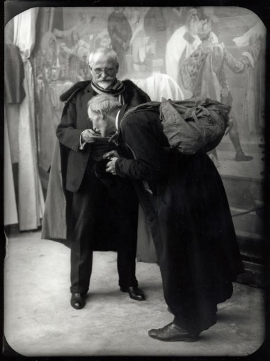 Mucha and his assistant Knap posing for 'The Holy Mount Athos' (The ...